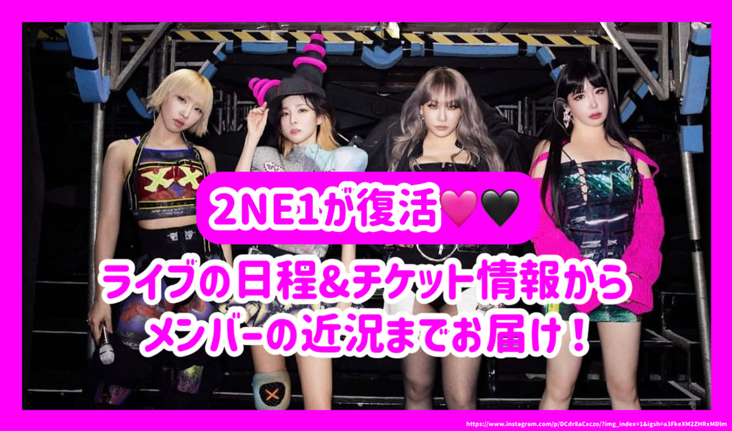 2NE1 is back! We bring you information on recent members/Japanese live ...